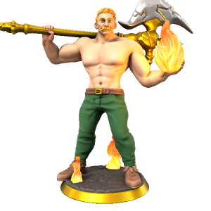SDS Escanor - made with Hero Forge