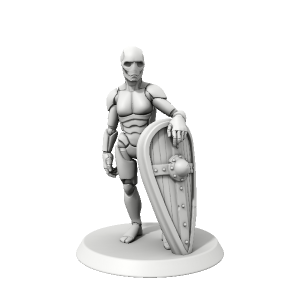 Side Shield Lean - made with Hero Forge