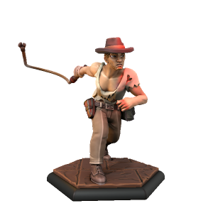 Pulp Hero Action Archaeologist - made with Hero Forge