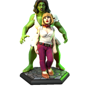 Savage She Hulk - made with Hero Forge