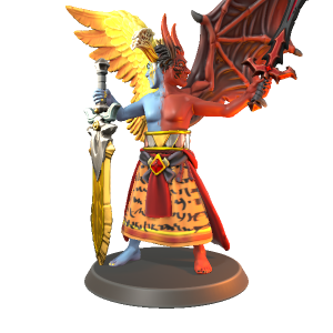 angel and demon - made with Hero Forge