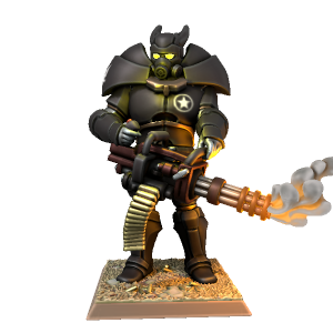 Enclave Power Armor - made with Hero Forge