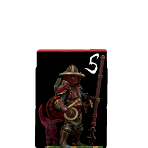 Stratego 5 Captain Red Drgnbrn - made with Hero Forge