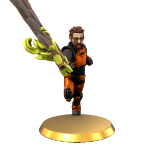 Gordon Freeman Crowbar - made with Hero Forge