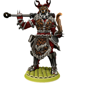 oni tiger mask - made with Hero Forge