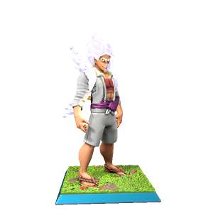 OP Luffy GEAR 5 - made with Hero Forge