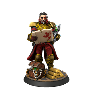 wh40k pirate captain - made with Hero Forge