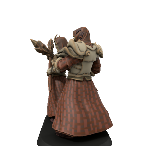 Black Earth Priest Duo - made with Hero Forge