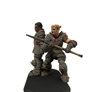 Burrowshark Duo - made with Hero Forge