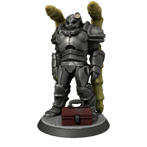 T60 inspired Power Armor - made with Hero Forge