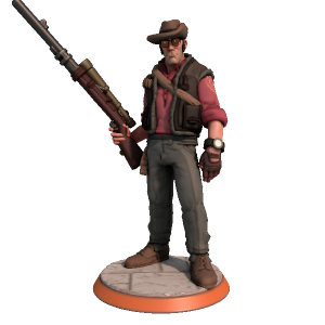 TF2 Snipr - made with Hero Forge