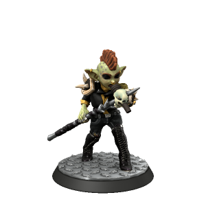 goblingirl Punk Singer - made with Hero Forge