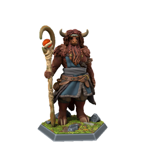 minotaur druid - made with Hero Forge