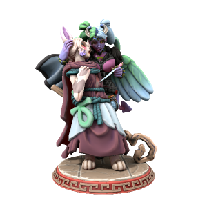 HBE RABBIT MONK Catch 02 - made with Hero Forge