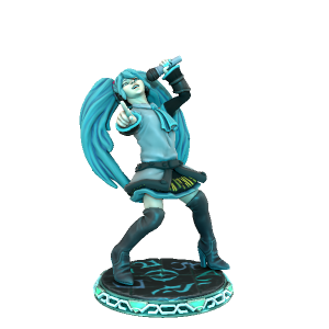 Hatsune Miku - made with Hero Forge