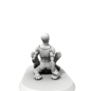 RXPT Missionary Legs Back Fur - made with Hero Forge