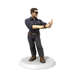 Johnny Cage MK1 2 - made with Hero Forge
