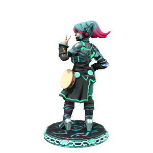 Hatsune Miku Bard - made with Hero Forge