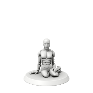 RXPT Slanted Kneel Avian - made with Hero Forge
