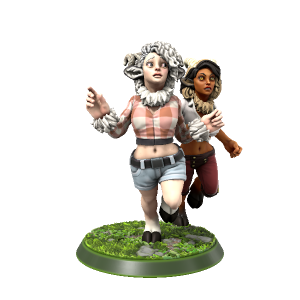 Sheep and goat running - made with Hero Forge