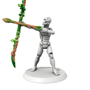 AWR Caduceus Bow - made with Hero Forge