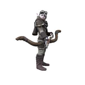 Finras the Drow - made with Hero Forge