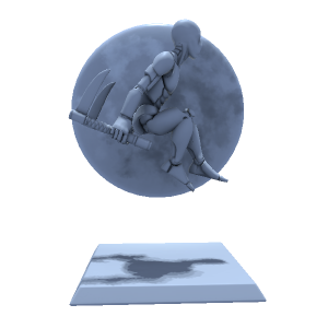 RXPT Moonsickle - made with Hero Forge