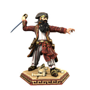 Cptn Blackbeard Real One - made with Hero Forge