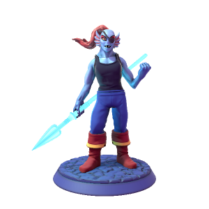 Undertale Undyne - made with Hero Forge