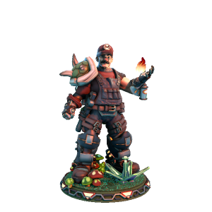 SciFi Mario - made with Hero Forge