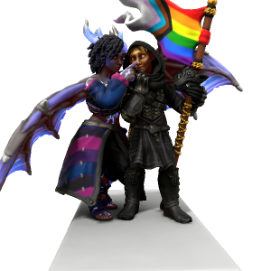 Dusk and Dawn Pride 24 - made with Hero Forge