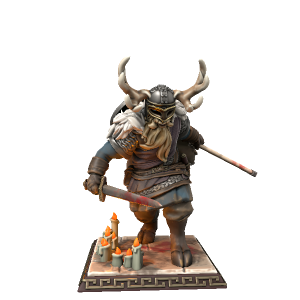 Viking Deer - made with Hero Forge