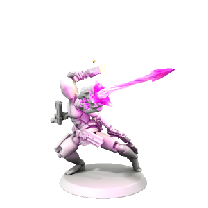 KPR Scifi 4 Arm Gunslinger - made with Hero Forge