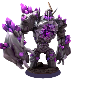 Amethyst Golem - made with Hero Forge