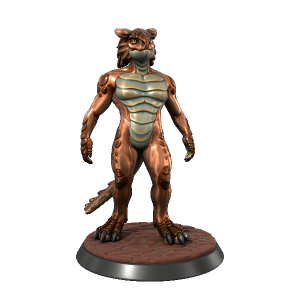 Dragonborn Copper - made with Hero Forge