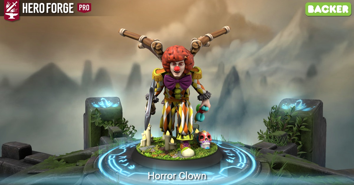 Horror Clown - made with Hero Forge
