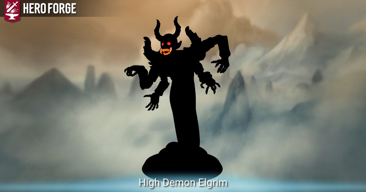 High Demon Elgrim - made with Hero Forge