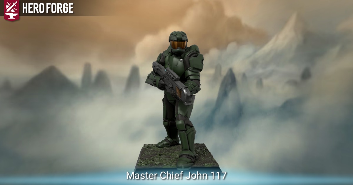 Master Chief John 117 - made with Hero Forge
