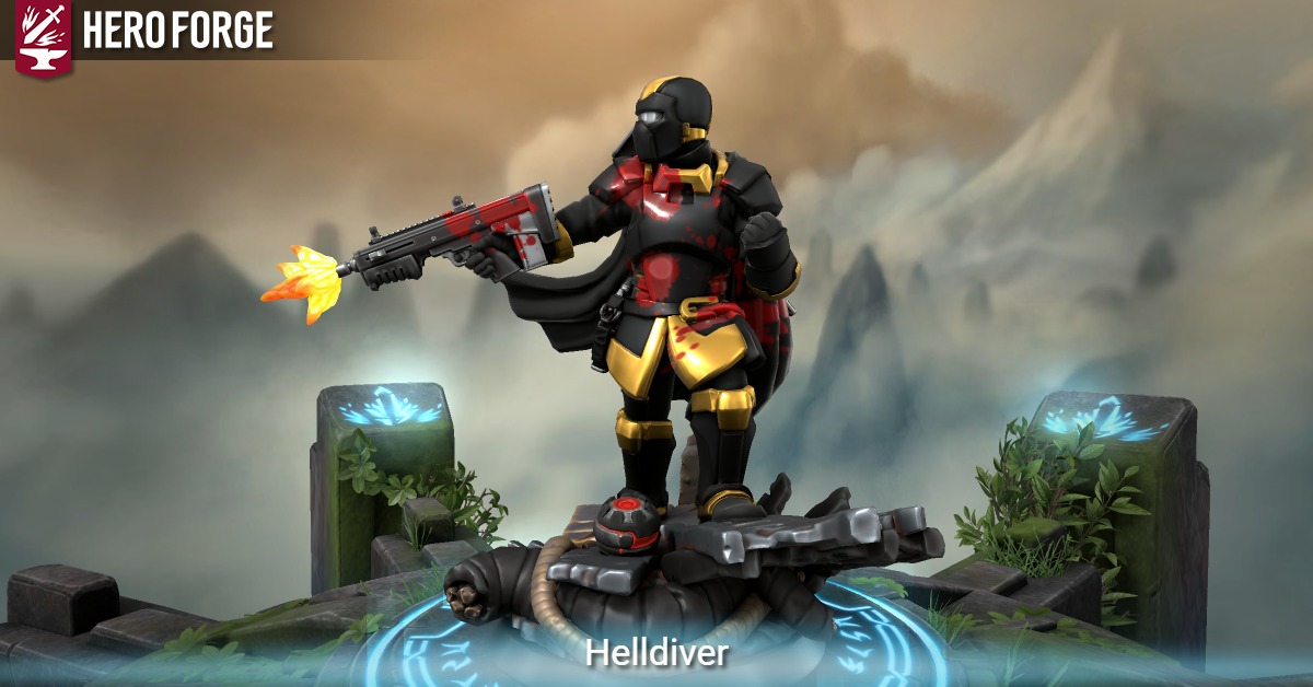 Helldiver - made with Hero Forge