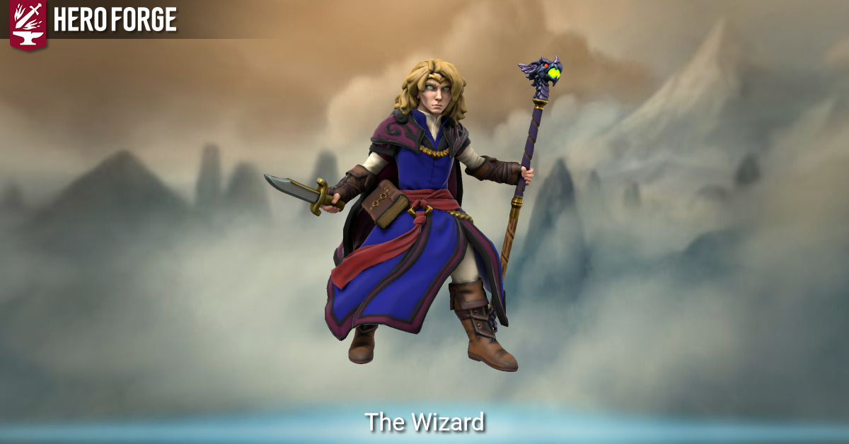 The Wizard - made with Hero Forge