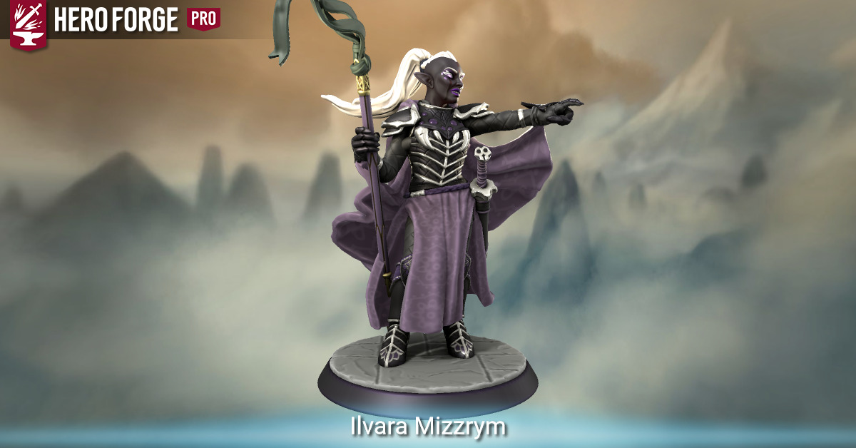 Ilvara Mizzrym - made with Hero Forge