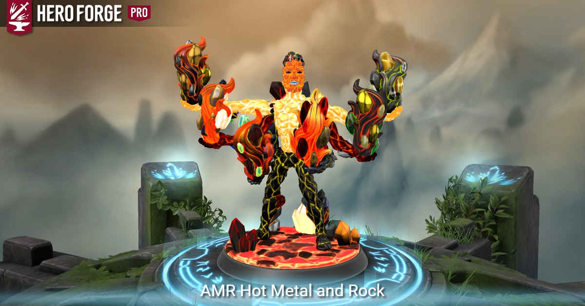 AMR Hot Metal and Rock - made with Hero Forge