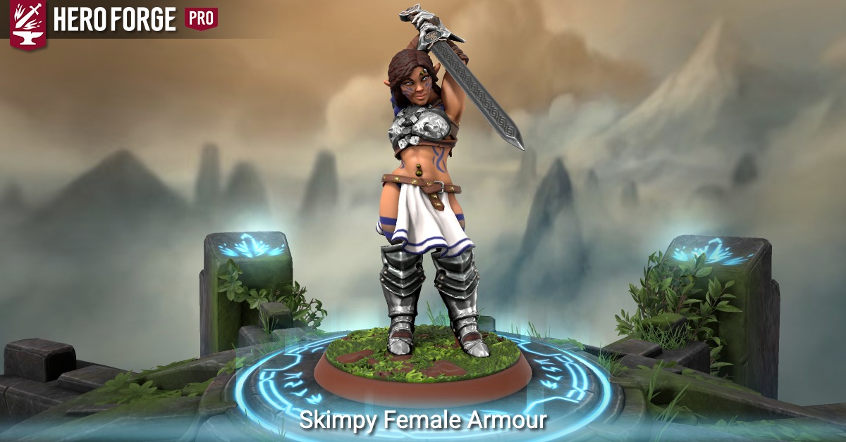 Skimpy Female Armour - made with Hero Forge