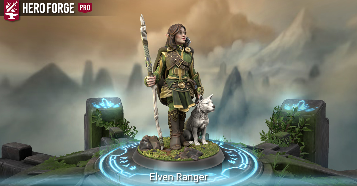Elven Ranger - made with Hero Forge