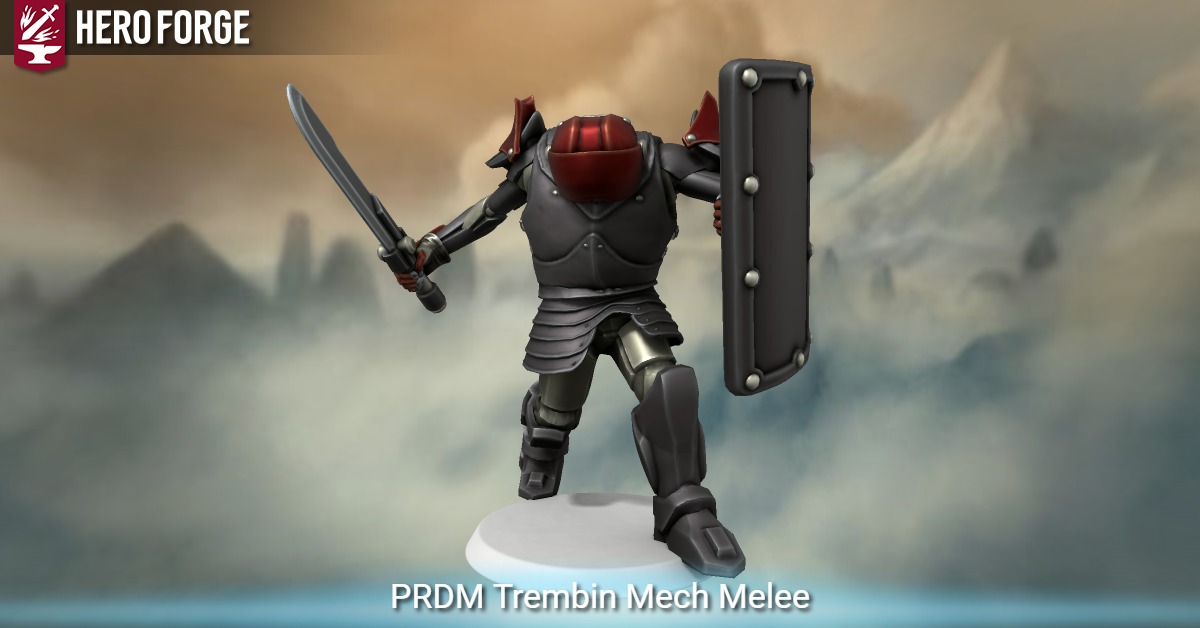 PRDM Trembin Mech Melee - made with Hero Forge