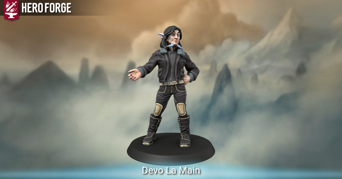 Devo La Main - made with Hero Forge