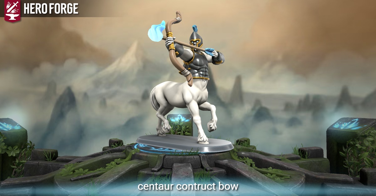 centaur contruct bow - made with Hero Forge
