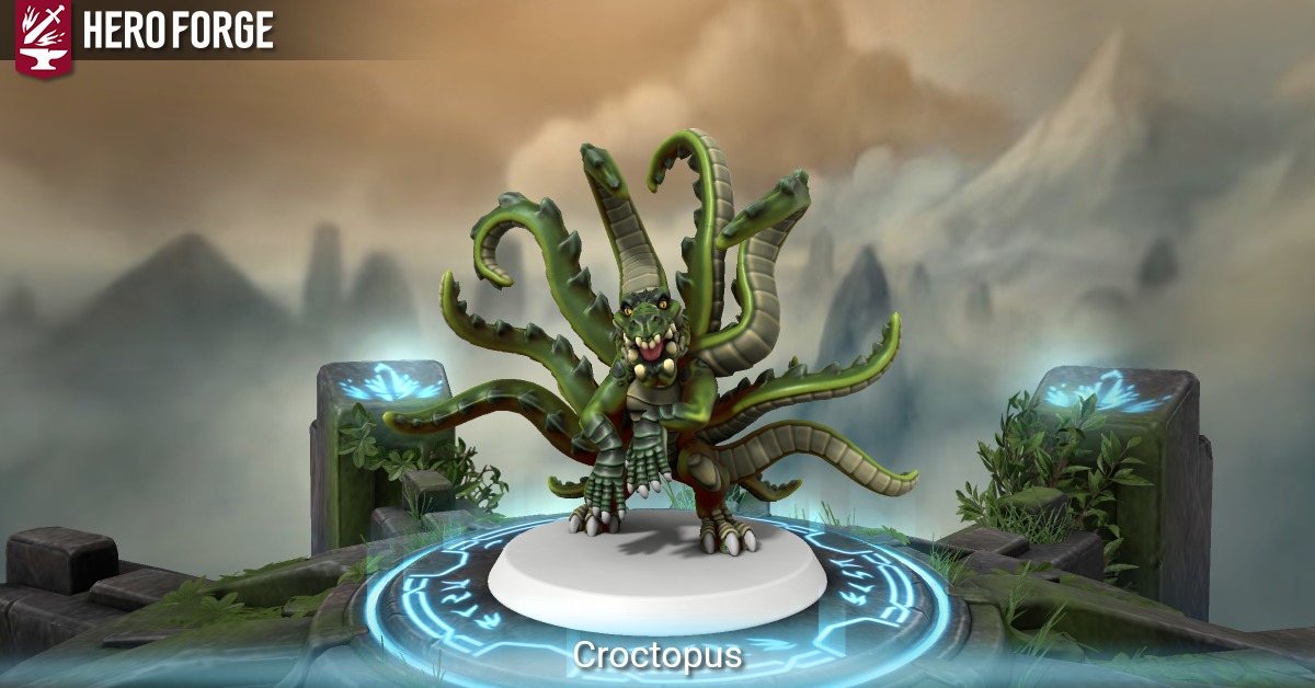 Croctopus - made with Hero Forge