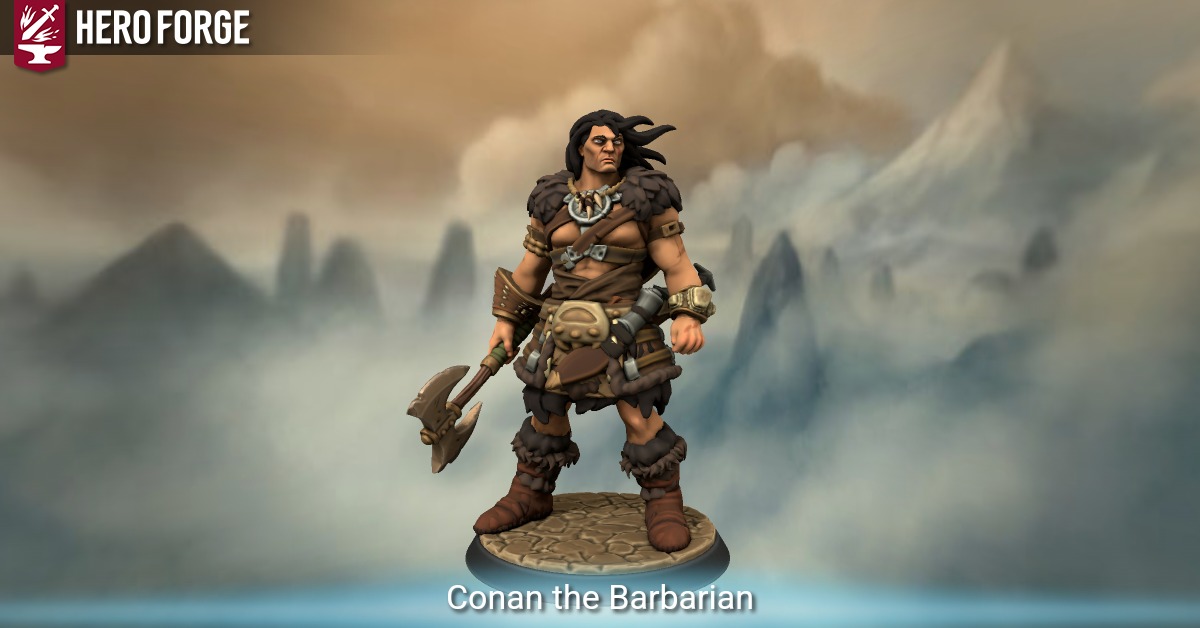 Conan the Barbarian - made with Hero Forge