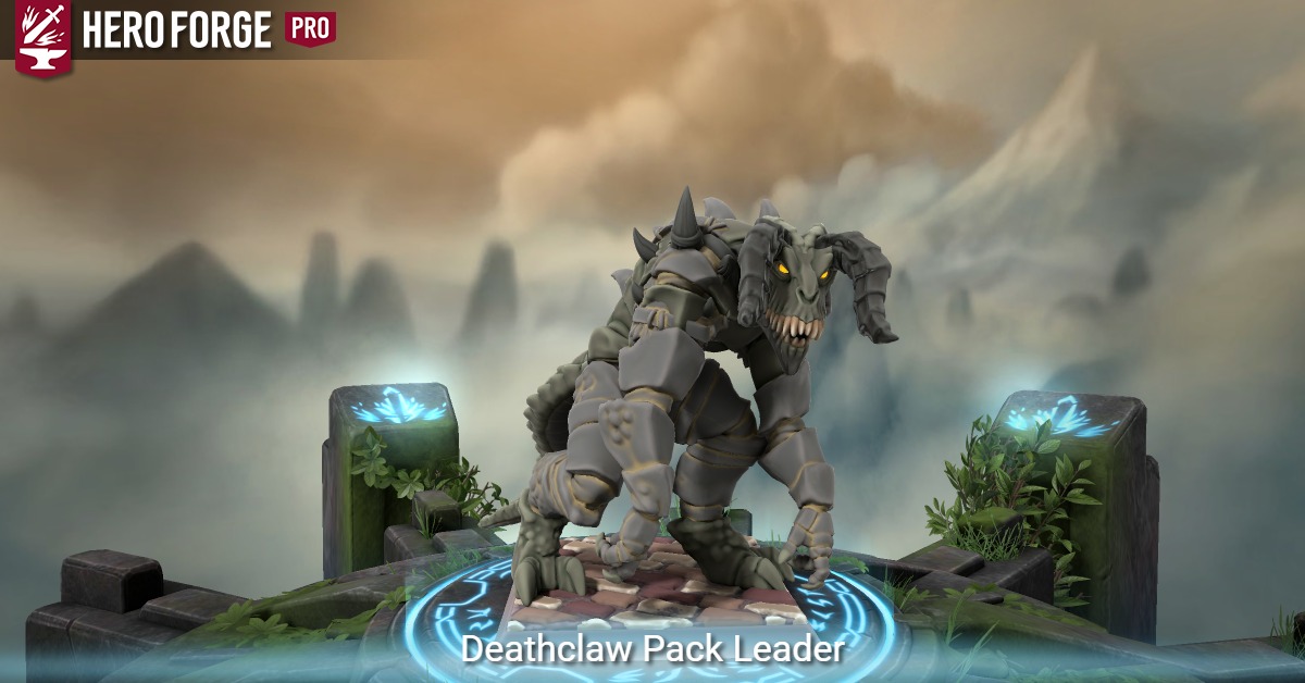 Deathclaw Pack Leader - made with Hero Forge